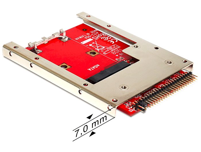 Delock adaptér IDE 44 pin na mSATA s 2,5" rámečkem (7mm) | NC Computers ...