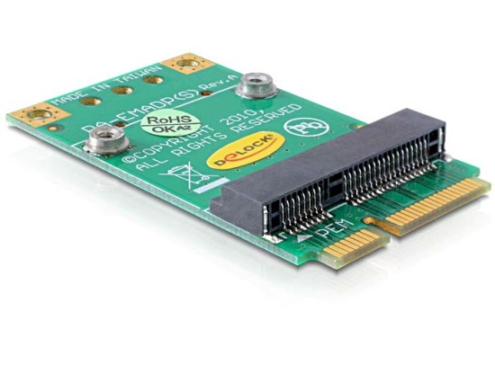Delock Converter Mini PCI Express half-size > full-size | NC Computers ...
