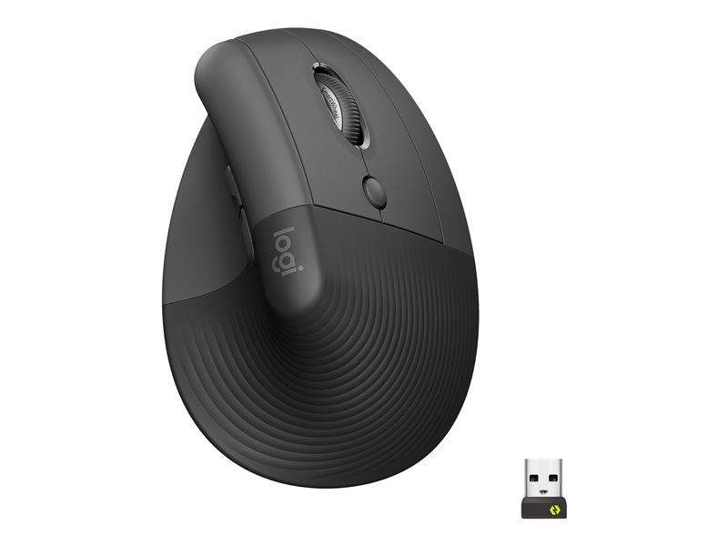 Logitech Lift Vertical Ergonomic Mouse - Grafitová 400-4000dpi, 6 ...