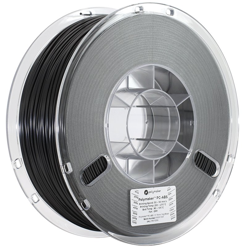 Polymaker PC-ABS Filament Black 1000g, černá | NC Computers s.r.o.